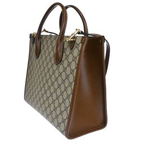 Gucci | Bags | Gucci Gg Pattern 2way Shoulder Hand Tote Bag Supreme ...